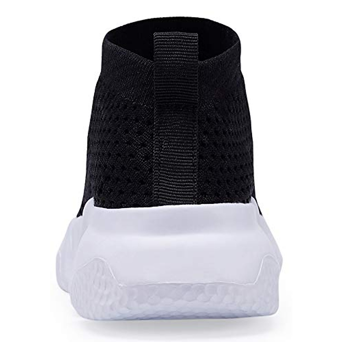 Santiro Kids Sneakers Boys Girls Lightweight Breathable Slip On Knit Sock Walking Shoes Black 1 M US