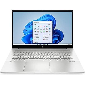 HP Envy 17-cr0013dx Laptop 17.3" FHD Touchscreen, Intel Core i7-1260P, Intel Iris Xe Graphics, 12GB DDR4 RAM, 512GB SSD, Windows 11 Home, Natural Silver (Renewed)