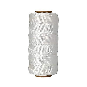 #18 x 325 ft. White Twisted Polypropylene Mason Twine (4 Pack), Rot Proof, Resists Oil, Gasoline & Most Chemicals, Great for Contractors, Masonry, Carpentry, Construction and Home Use