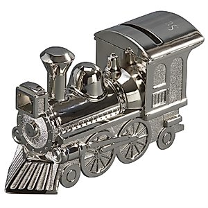 Creative Gifts International Train Bank with Polished Finish, Silver