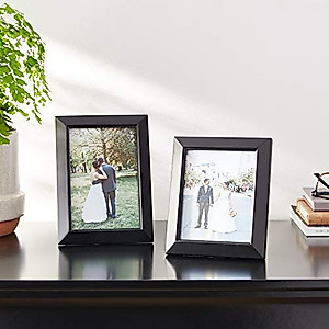Lawrence Frames Black Wood 4x5 Picture Frame - Estero Collection