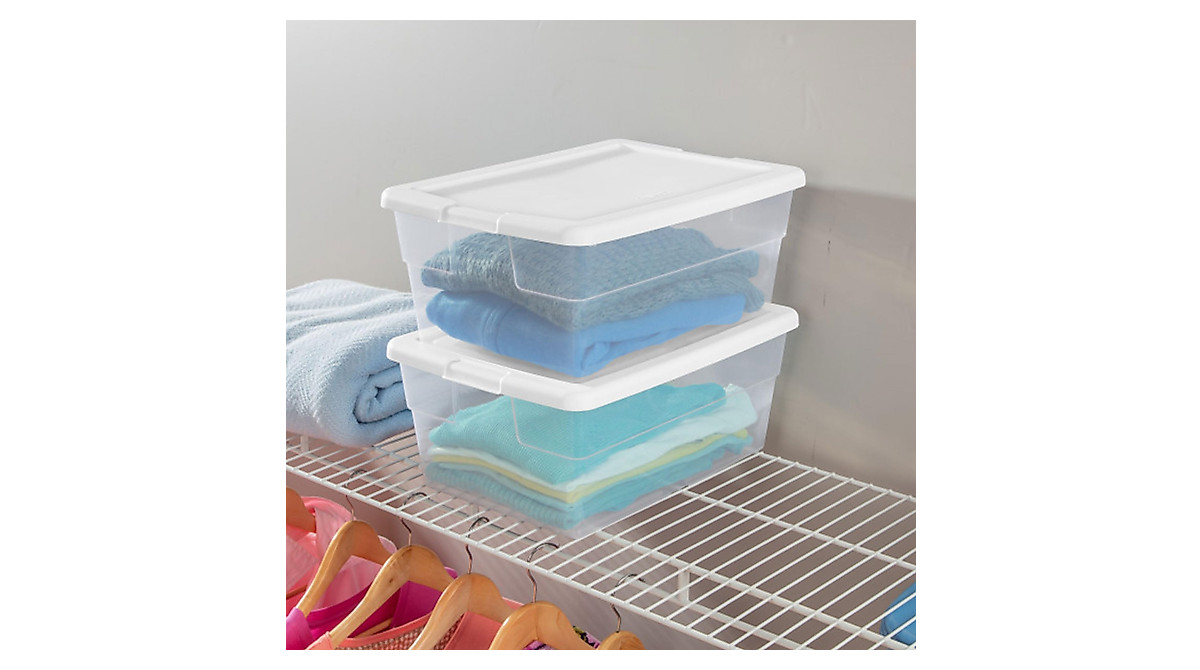 Sterilite 16 Quart Storage Boxes - 12-Pack for Home & Garage