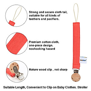 Baby Food Grade Silicone Teether Toy with Pacifier Clip Holder,Teething Pain Relief Toys Gift Set for 3 Months+ Boys and Girls,Freezer Safe,BPA Free (Sushi)