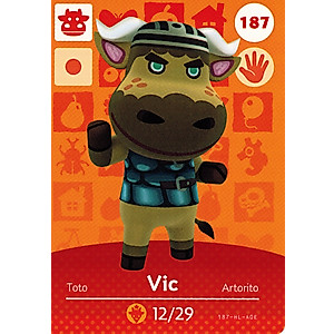 Nintendo Animal Crossing Happy Home Designer Amiibo Card vic 187/200 USA Version