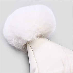 SRVNFBKT Baby Girls Boys Winter Warm Jacket Hooded Snowsuit Windproof Coat Outerwear Soft Fur Hoodies FBA (Beige, 0-3 Months)