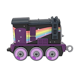 Fisher-Price Thomas and Friends Rainbow Diesel Push-Along Toy Train for Kids Ages 3 and Up