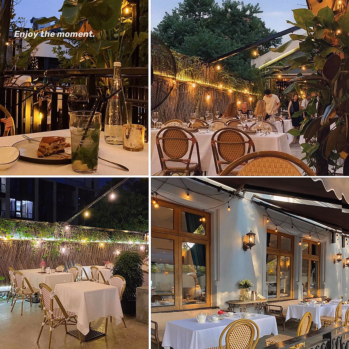 Shatterproof & Waterproof S14 String Light Bulbs-Equivalent to 10 W, S14 led Bulb fits for Commercial Outdoor Patio Garden Vintage Lights, E26 Base 2200K CRI>90,70LM,Warm White(15 Pack)