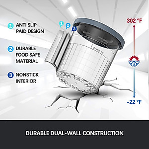 Omnikit Pint Containers Replacement for Ninja Creami Deluxe Pints and Lids - 4 pack, 24OZ XL Cups Compatible with Ninja Creami 11-in-1 Ice Cream Maker NC500 NC501 Series (Deluxe-Grey/Red/Blue/Mint)