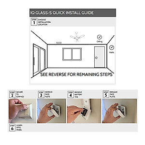 Qolsys QS1431-840 IQ Wireless S-Line Encrypted Glass Break Sensor