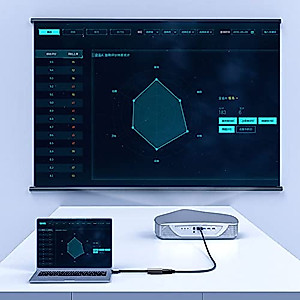Naroote Type C to HD Adapter, Plated Plug and Play USB C to 4K Adapter for Laptop