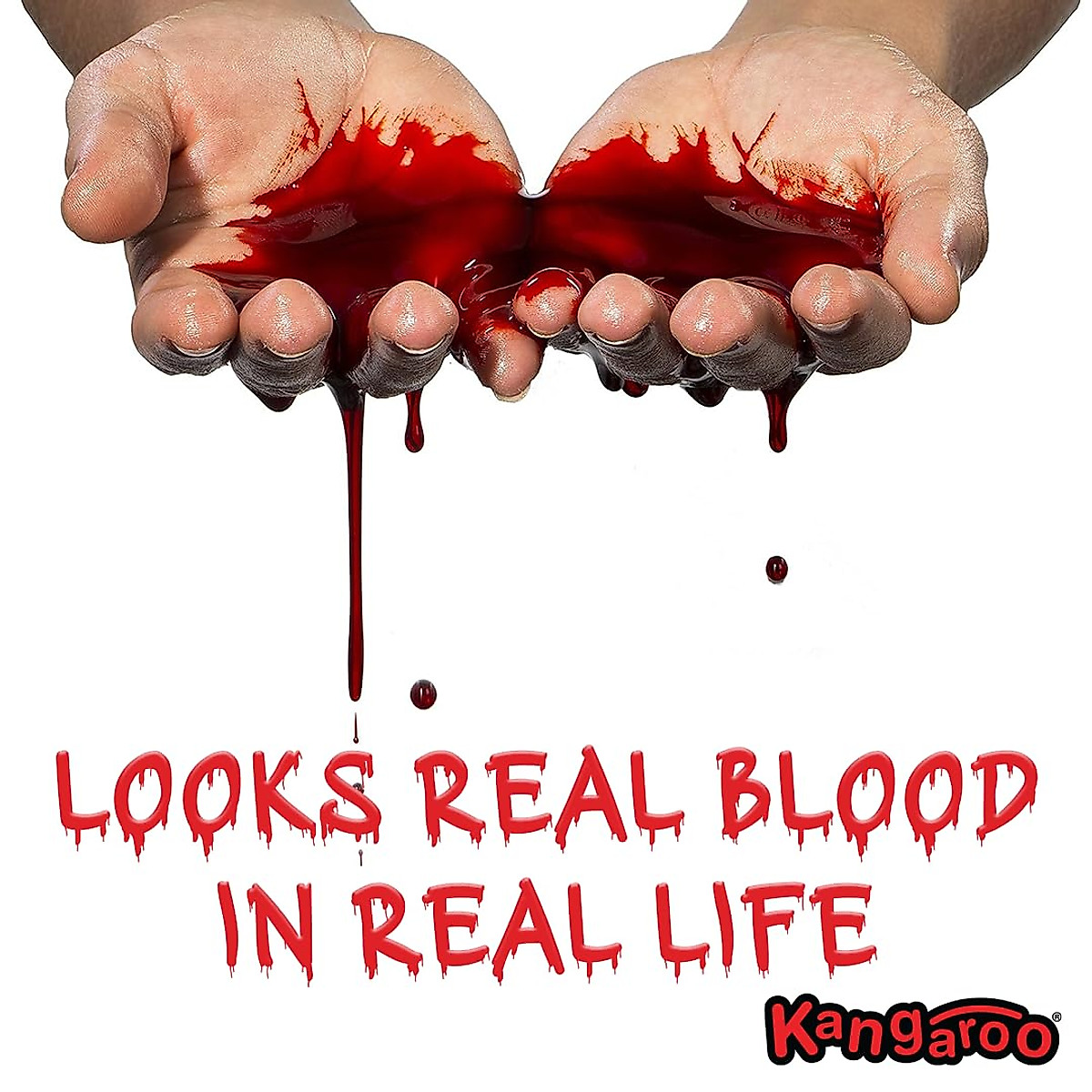 Kangaroo Fake Blood for Halloween, Special Effects Makeup, True Blood Color, 14 oz, Package May Vary