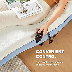 Marsail Twin XL Adjustable Bed Base Frame, 3 Options Heights 8" 10" 13" Head and Foot Incline, 4 USB Ports and 5 Min Assembly for Lounging, Reading, Reduce Snoring and Acid Reflux