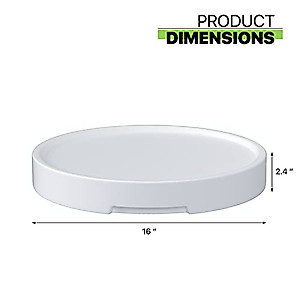 Magshion LED Light-Up Serving Tray 16 Color Cocktail Party Service Delivery Tray Rechargeable Multicolor Lighting Serving Trays Barware with Remote for Music Theme Birthday Party