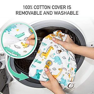 Bamibi® Pregnancy Pillow - Full Body Support Maternity Pillow for Sleeping – Providing Support for Adults and Pregnant Women Back, Hips, Legs & Belly - Removable 100% Cotton Cover (Animals)