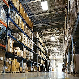 2 ft. 400-Watt Equivalent Integrated LED Dimmable White High Bay Light High Output 18,000 Lumens 5000K Daylight