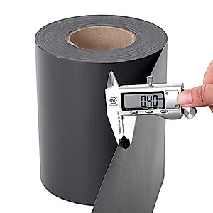 SONGMICS GPJ100GY RAL 7016 PVC Privacy Screen Wind Protection 2 Rolls m x 19 cm Extra Thick with 50 x Mounting Clips Anthracite, 100, Charcoal