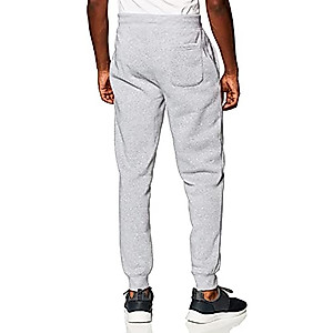WT02 Men's Fleece Sweatpants & Joggers (Regular & Extended Sizes), Heather Grey, Large