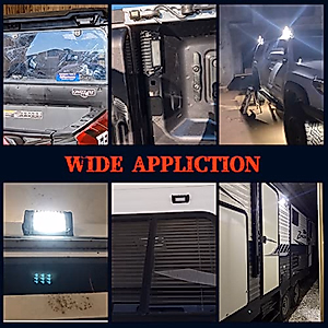 Chelhead RV Exterior Lights, 12V DC Low Current Led Porch Light Aluminum Base led Scene Lighting Compatible with RV Camper Trailers Porches Towing 5th Wheels Utility Vehicles