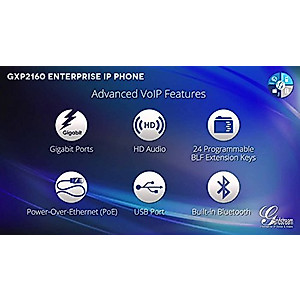 Grandstream GS-GXP2160 Enterprise IP Telephone VoIP Phone and Device, Black