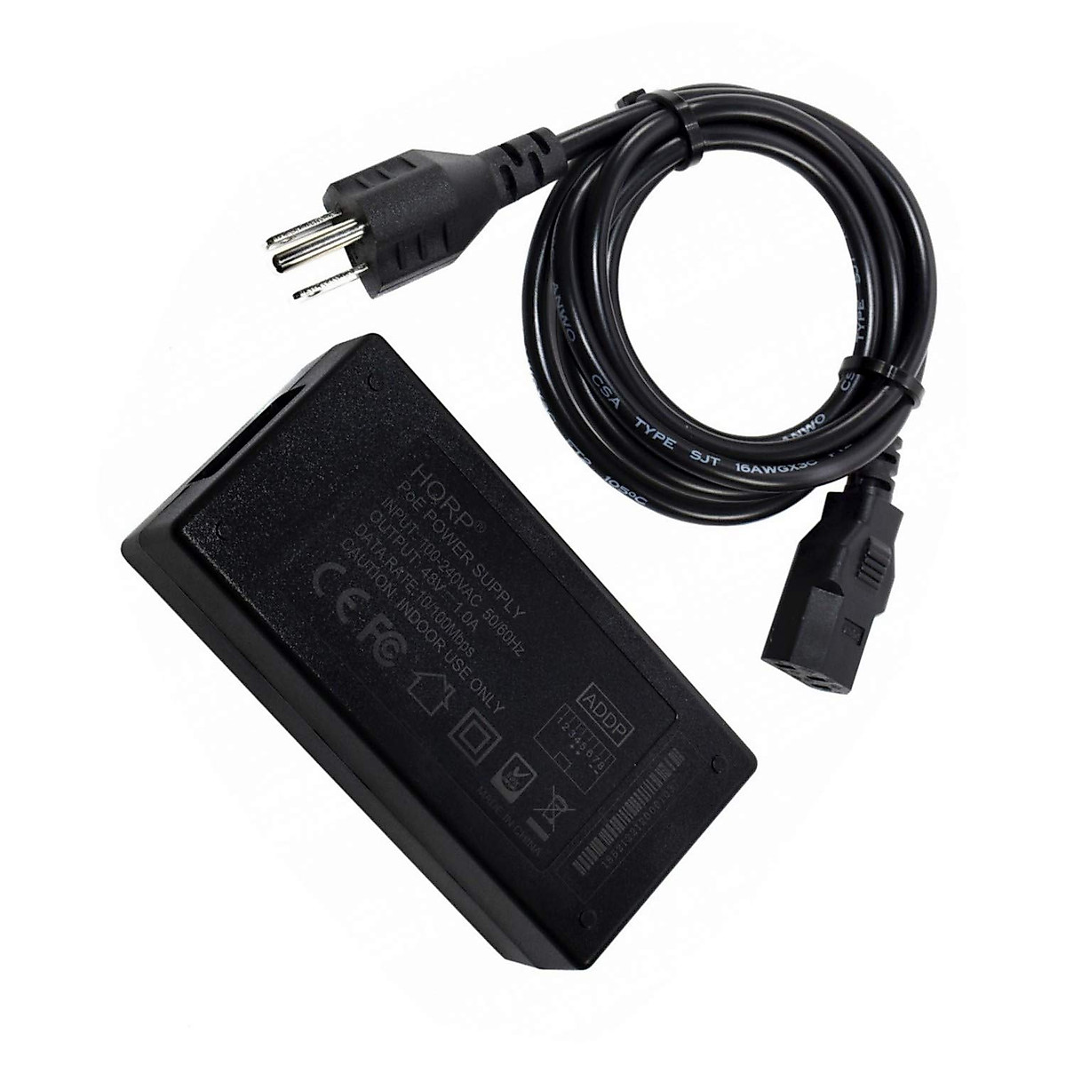 HQRP 48V POE Injector IEEE 802.3AT for Cisco WAP371, WAP4410N, Valet M10 AP Access Point + HQRP Euro Plug Adapter