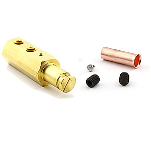 WeldingCity 2-pk Tweco-Lenco Style Twist-Lock Insulated Male Connector for Welding Cable 3/0-4/0 (70-95mm) in Miller Lincoln ESAB Welders (Pack of 2 Male Connectors)