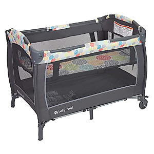 Baby Trend Lil' Snooze Deluxe II Nursery Center Playard, Funfetti