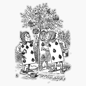 Vintage Alice in Wonderland Illustration Bumper Sticker Vinyl Decal 5"