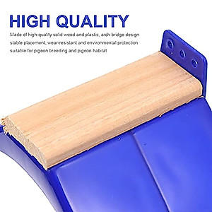 balacoo 4pcs Dove Rest Stand Lightweight Pigeons Bird Perches Plastic Wood Roost Bird Dwelling Support Cage Accessories for Dove Pigeon and Other Birds