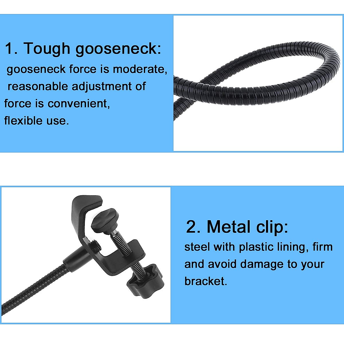 OriGlam Professional Microphone Pop Filter Mask Shield for Any Other Microphone, Dual Layered Pop Wind Screen with Flexible 360° Clip Stabilizing Arm