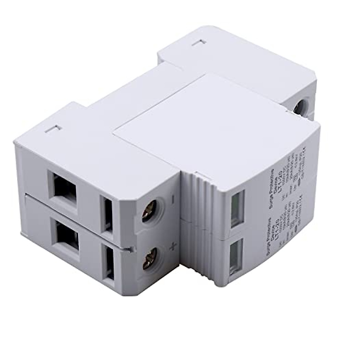 VOZINMOST Voltage Surge Arrester Device Circuit Breaker, 2P Surge Protective Device DC Photovoltaic Lightning Protector Safe House Low-Voltage Arrester (1000V 2P20KA)