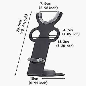 Stand Holder for Dyson Supersonic Hair Dryer Diffuser Nozzles and Wall Mounted Holder for Dyson Airwrap Styler Accessories Storage Stand Rack Bracket with Adhesive for Home Bedroom Bathroom Organizer