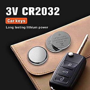 GutAlkaLi CR2032 Lithium 3V Battery, Electronic Coin Cell Button for Toys Calculators Watches (40 Pcs)