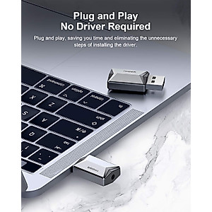 Hagibis USB External Sound Card Adapter Alloy 2 in 1 USB to 3.5mm AUX TRRS Headphone and Microphone Jack Audio Adapter Mic Stereo Sound Card for Windows, Mac, PC, Laptops, Desktops, PS4, PS5 (Grey)