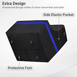 ProFaster Car Seat Travel Bag - Padded, Comfortable, Durable, Roomy Gate Check Carseat Cover Backpack Fits 3-in-1，Convertible, Booster & Infant Car Seats for Airplane, Airport, Blue