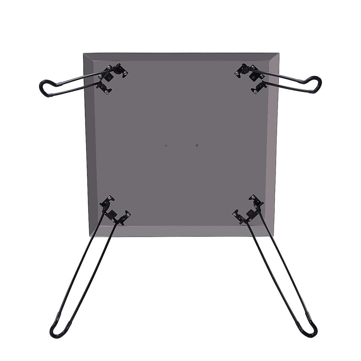Fire Pit Heat Deflector, 30''x30''x13'' Outdoor Stainless Steel Fire Pit Cover Square Fire Pit Burner Cover to Push Heat Down and Out with 4 Foldable Legs & Carrying Handle