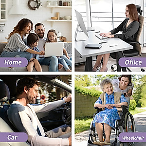 TONOS Gel Seat Cushion, Size M- Sciatica & Back Pain Relief Chair Cushion for Long Time Sitting, Soft & Breathable Seat Cushion for Office Chair, Car, Wheelchair. Make You Sit Comfortably Anywhere!