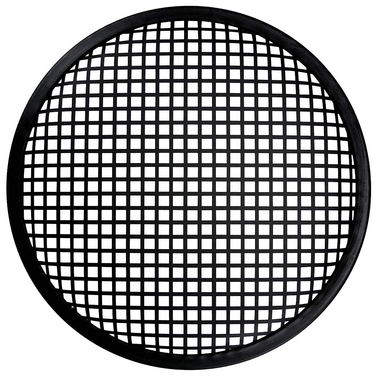 4 Pairs 15" Inch Subwoofer Metal Waffle Grills - Universal Speaker Cover Guard - Black