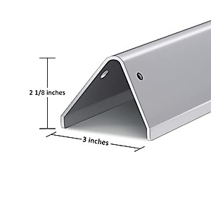 WEMEIKIT 66032 & 66795 Flavorizer Bars 17-Inch Replacement for Weber Genesis II E-310 E-315 S-335, Genesis II/LX 300 Series (2017 and Newer) Grill Parts, Stainless Steel Flavor Bars, Pack of 5