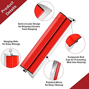 DEKEones 16Inch/40CM Skimming Blade, Stainless Steel Drywall Smoothing Spatula for Large Working Area Wall Decoration Construction Tool