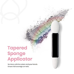 Beetles Chrome Nail Powder Metallic Mirror Effect Holographic Aurora Iridescent Nail Art Decoration for Gel Polish Glitter Premium Salon Nail Glitter Manicure Pigments for Nail Art Design, 0.04oz/1g