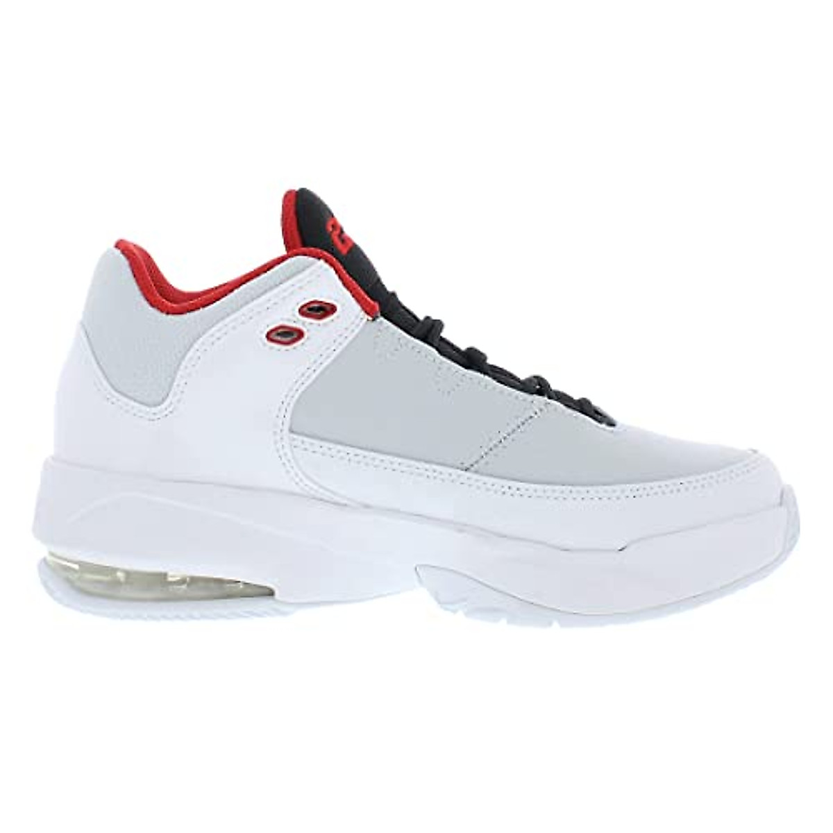 Jordan Boy's Jordan Max Aura 3 (Big Kid) White/University Red/Pure Platinum/Black 7 Big Kid M