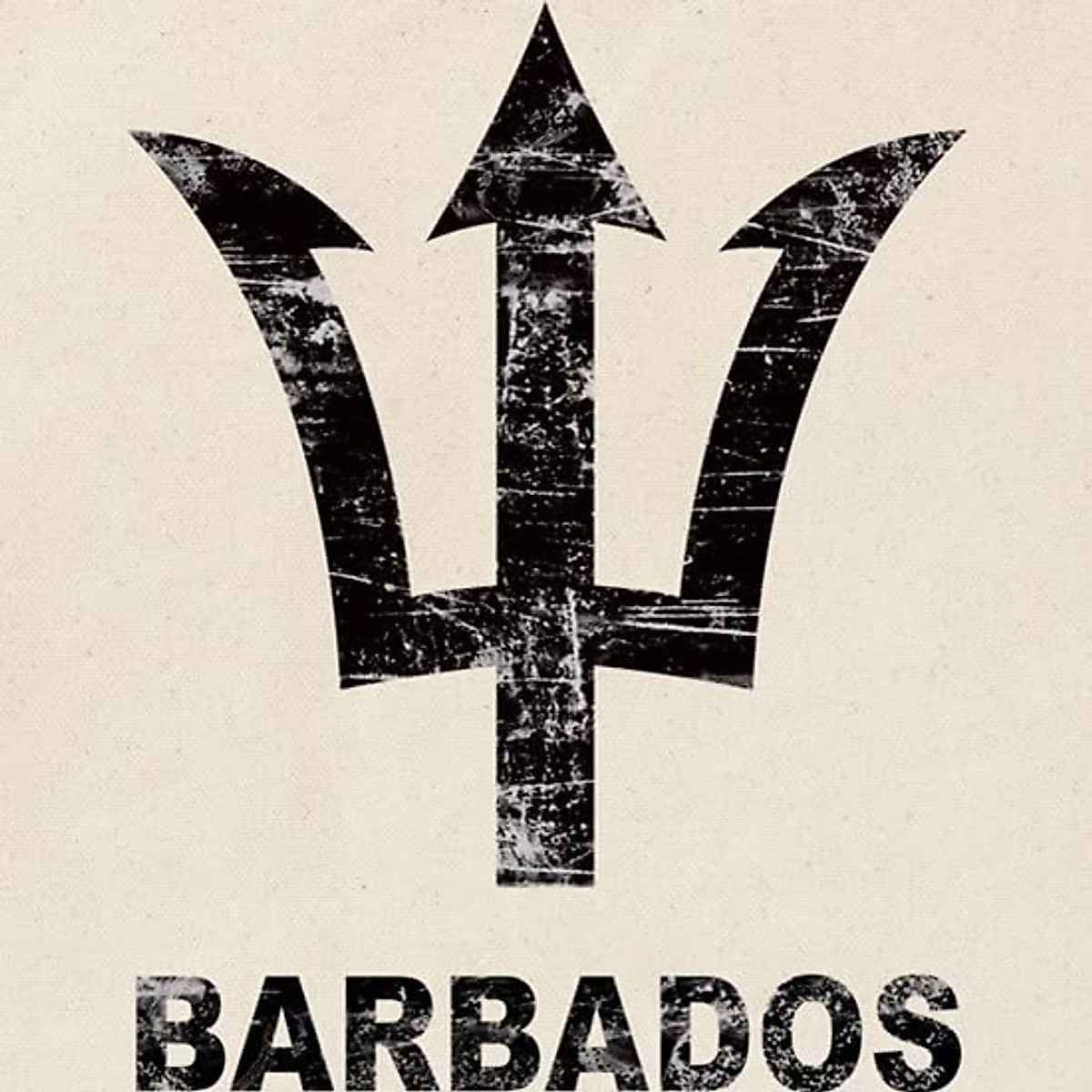 CafePress Vintage Barbados Tote Bag Natural Canvas Tote Bag, Reusable Shopping Bag