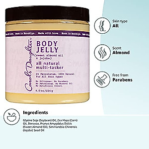 Carol’s Daughter Body Jelly Moisture Rich Body Jelly All Natural Multi Tasker with Sweet Almond Oil and Jojoba for All Skin Types, 8 oz