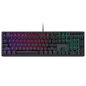 Cooler Master MK-750-GKCM1-US MasterKeys MK750 RGB LED Mechanical Gaming Keyboard, Cherry MX Brown, RGB LED, Full Size, Wrist Rest (Large)