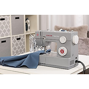 SINGER Heavy Duty Sewing Machine With Included Accessory Kit, 110 Stitch Applications 4432, Perfect For Beginners, Gray