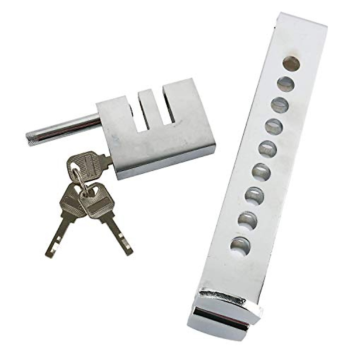 Yaetek 9 Holes Brake Pedal Lock Security Car Auto Stainless Steel Clutch Lock Anti-Theft Device