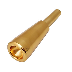 Mxfans 9.8mm Outer Diameter 3C Trumpet Mouthpiece Replacement Golden-Plated Musical Instrument Accessory