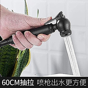 Kitchen Faucets Commercial Modern Basin hot and Cold Water Faucet Copper Rotating Telescopic Bathroom Bathroom Sink wash Basin Faucet can Pull