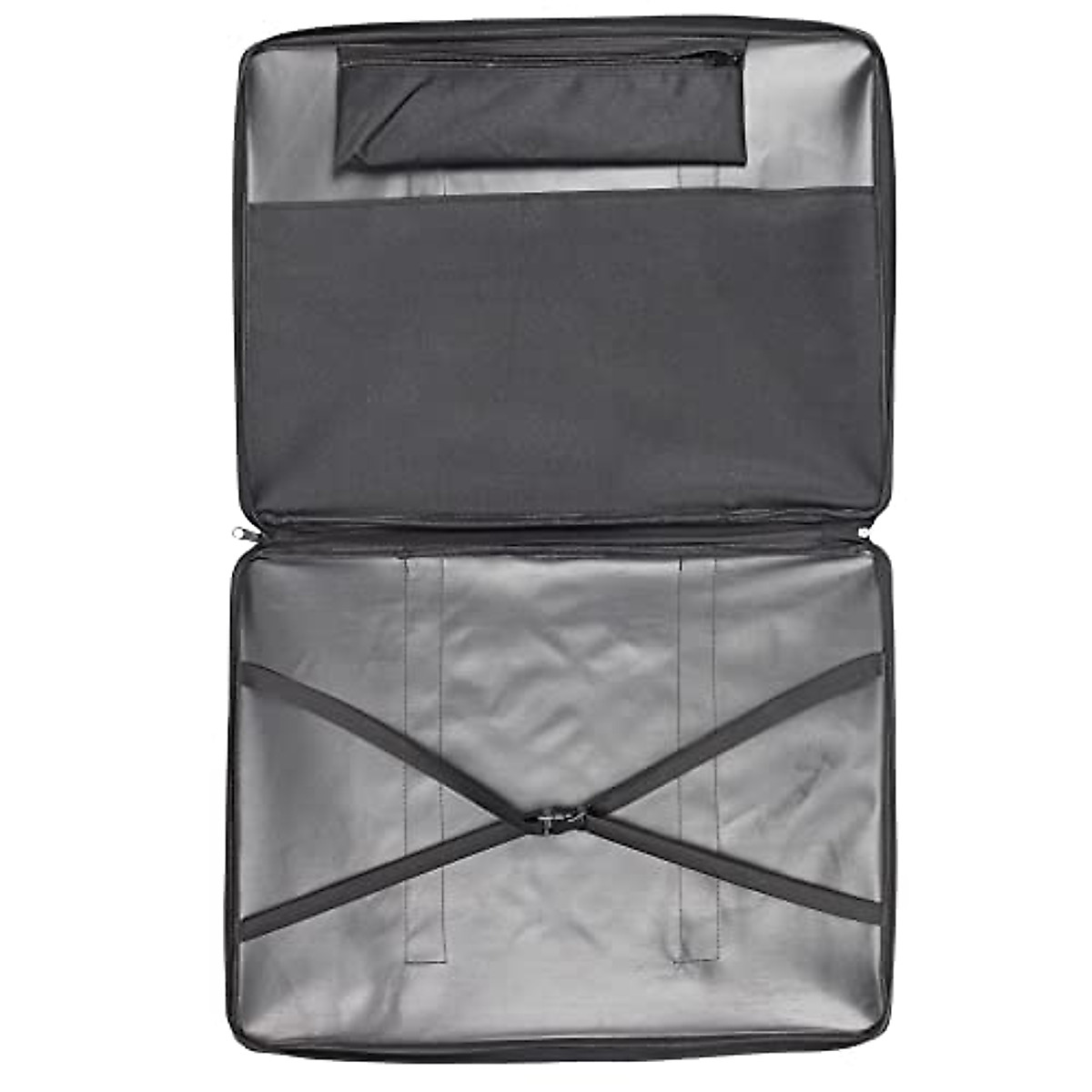 JJRING Art Portfolio Case, Wire Framed Nylon Portfolio Tote, Art Storage Bag in 37 Inches by 28 Inches, Great Art Carrying Bag for Artworks, Posters, Drawings, Prints(Black)