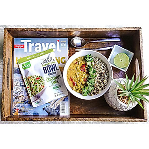 Vana Life's Foods Plant based Ready Meal - Green Chickpea Superfood Bowl Heat and Eat Microwaved Cooked Bowl | Product of the USA (Coconut & Lime, 6-Pack)